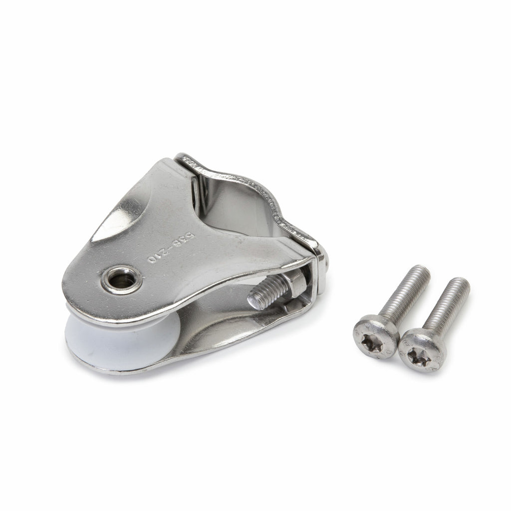 Stanchion block for jib furling control line, For ø25 and ø30 mm stanc ...