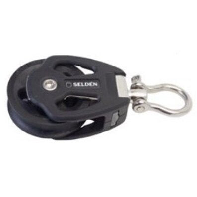 80 mm Plain Bearing Block - Single, Swivel, Bow shackle – Seldén Mast Inc