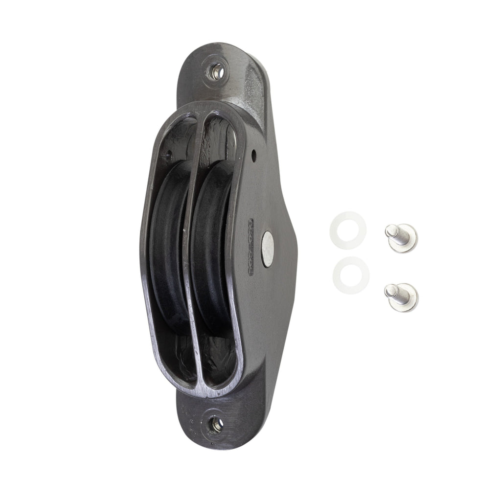 Double Sheave Box (2 x ø90x16) Incl fasteners – Seldén Mast Inc