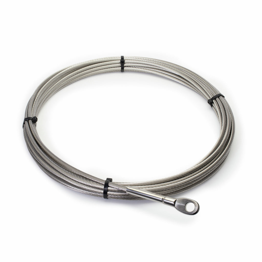 Standard 19 thread Furlex wire, ø5 mm x 12900 mm. Eye/Open end.Furlex ...