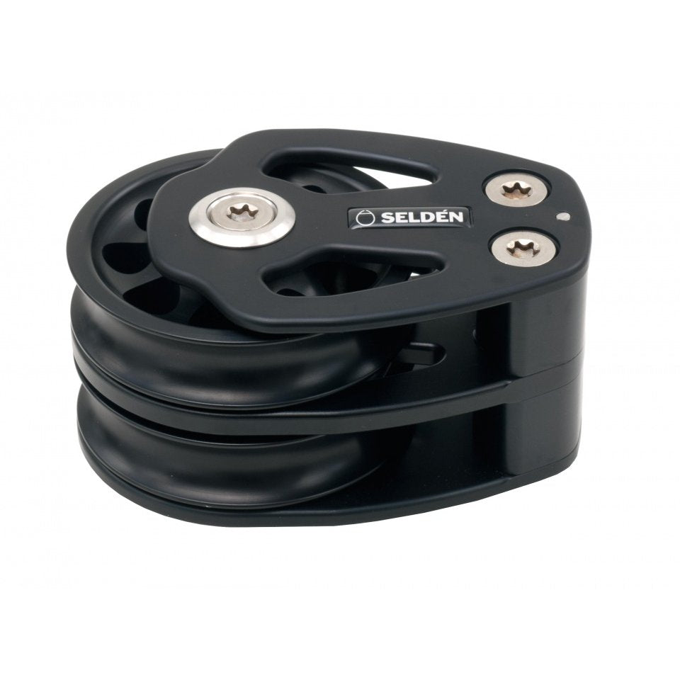 100 mm Plain Bearing Block - Cheek, Double, Flat base – Seldén Mast Inc