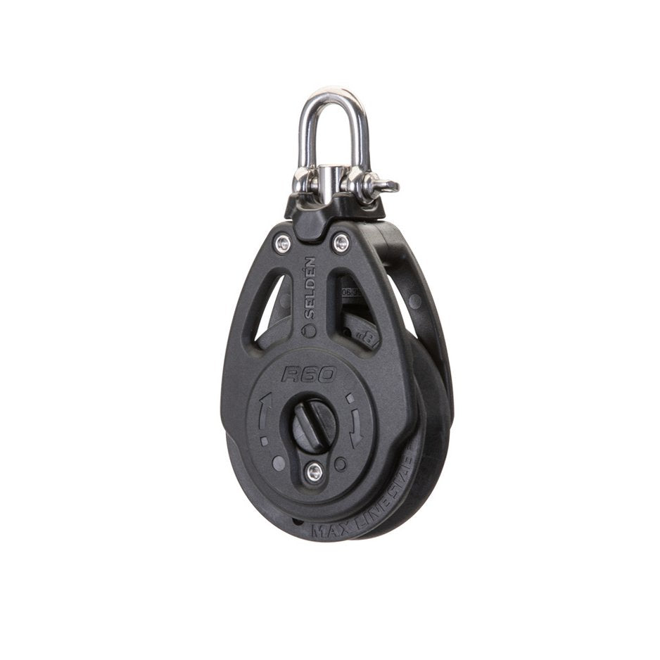 R60 - 60 mm Manual Ratchet Block - Single, Swivel – Seldén Mast Inc